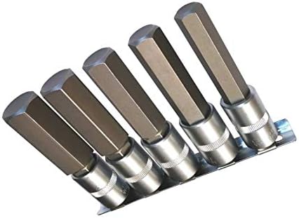 1/2" Drive Allen Hex Key Sockets Extra Long 140mm 5mm - 17mm 8pc Set ...
