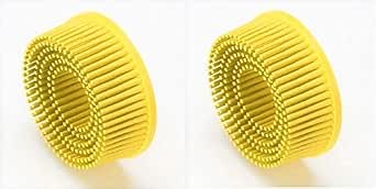 3M 7525 Scotch-Brite Roloc - Disco de cerdas amarillas de 2 pulgadas ...