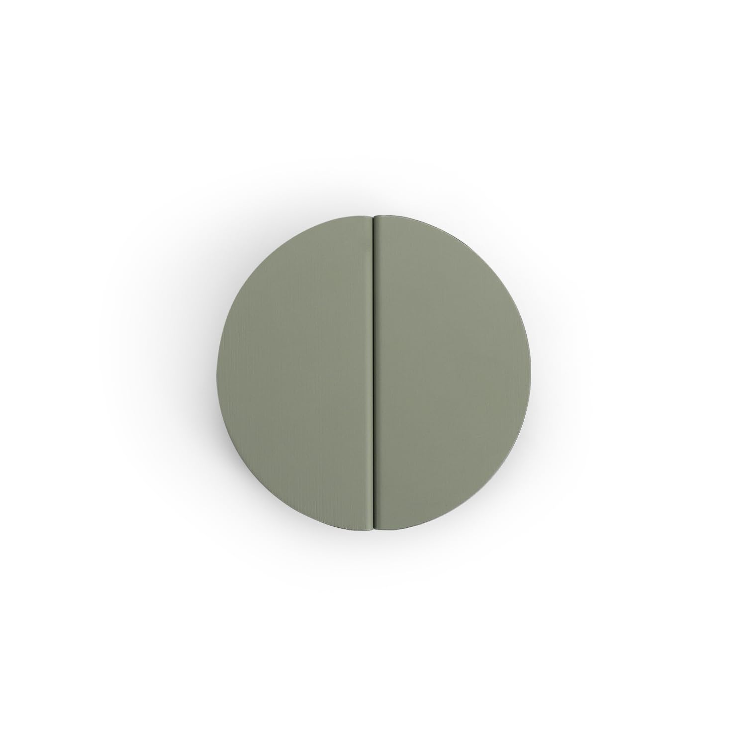 Evionlin Green 2-1/2 inch Drawer Pulls, 2 pcs (Half Round Brushed Brass ...