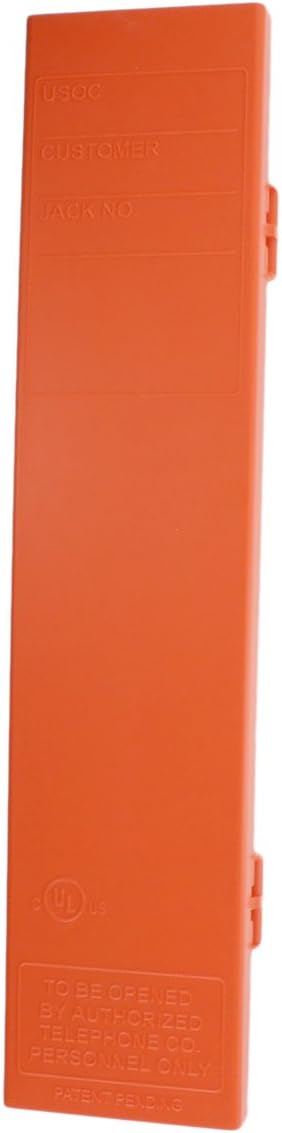Leviton 40050-MH0 Hinged Cover For Demarc Or M Blocks, Orange ...
