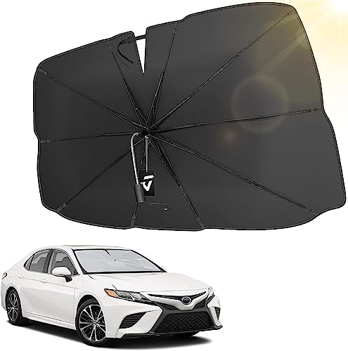 JOYTUTUS Car Sun Shade for Windshield, 360° Rotation Bendable Shaft ...