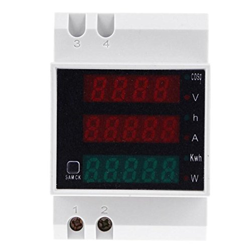 Buy AMZVASO - Digital Voltmeter Ammeter Range AC 80-300V 0-100A Test ...