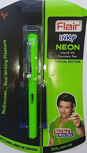 Flair Inky Liquid Ink Fountain Pen Pack Of 1 Piece (Neon) : Amazon.in ...