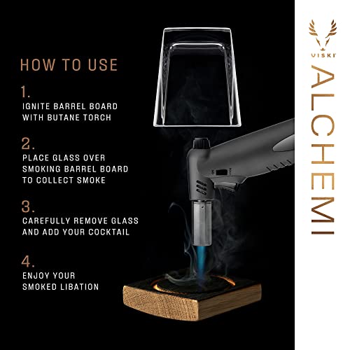 Snapklik.com : Viski Alchemi Board Kit For Infusing Drinks-American Oak Whiskey Barrel Wood ...