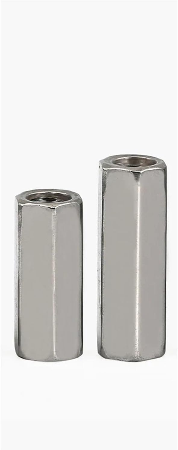 Amazon.com: SeroNi 1-5pcs Right and Left Thread Hex Rod Coupling Nuts 304 Stainless Steel Long ...