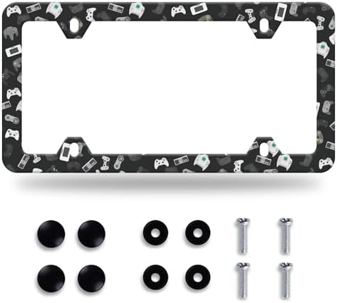 Amazon.com: 1 Pack Funny Game Console Gamer License Plate Frame ...