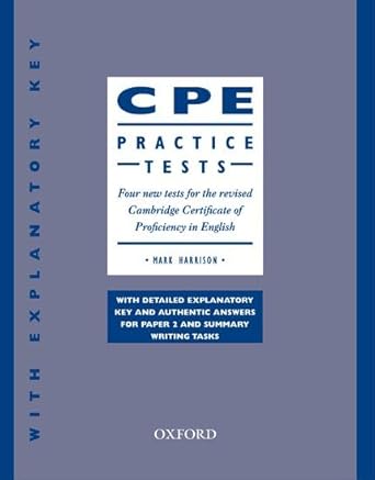 CPE Practice Tests: (With Explanatory Key) : Buy Online at Best Price ...