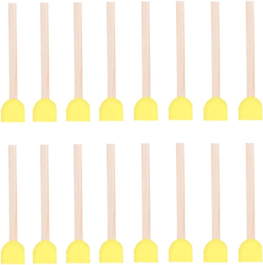 Amazon.com: Molain 40 Pack 0.6'' Paint Sponge Brush Round Sponge Foam ...