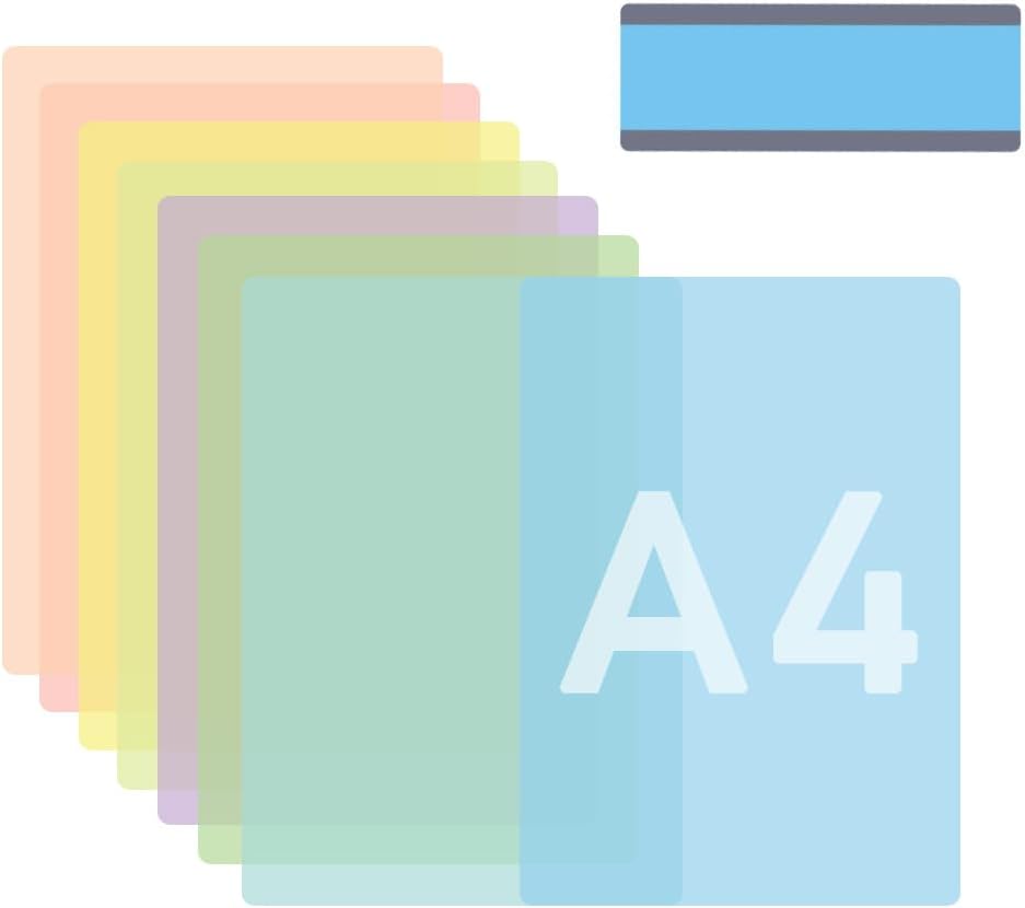 8 Pack Dyslexia Overlays - A4 Colour Overlays for Dyslexia Reading Aids ...