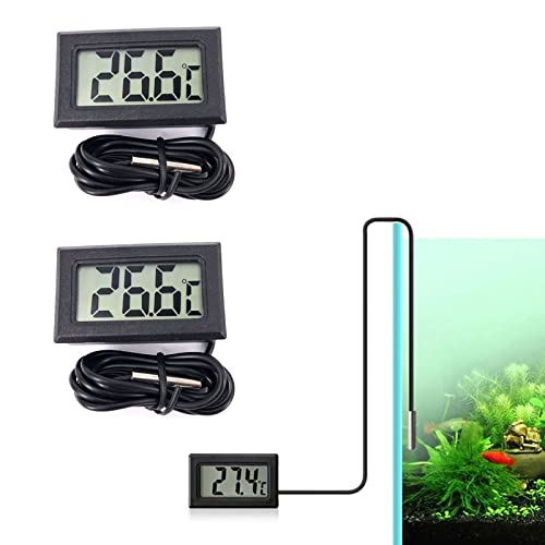 Digital LCD Thermometer,Temperature Monitor,Mini Digital Aquarium ...