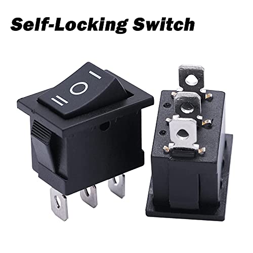Snapklik.com : Mxuteuk 5pcs Self-locking 3 Position Rocker Switch ON ...