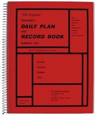 Planner-Teacher Plan & Record,Secondary RED : Amazon.ca: Office Products