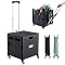 Amazon.com: Folding Utility Cart Portable Rolling Crate Handcart ...