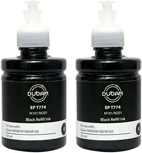 Dubam Refill T774, T7741 Ink for Epson M100, M105, M200, M205, L605 ...