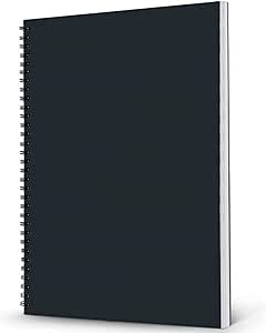 A3 Sketchbook Hardcover Spiral Sketch Book 30 Sheets/ 60 Pages 160GSM Thick Cartridge Paper for ...