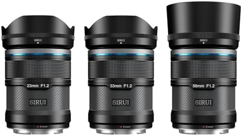 Amazon.com : SIRUI Sniper Autofocus Lens Set, 23mm, 33mm, 56mm, F1.2 ...