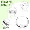 Amazon.com: Zopeal 12 Pcs Fish Bowl Vase Glass Bubble Bowl Globe Glass Clear Bubble Vase Round ...