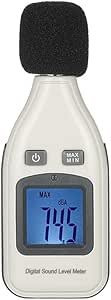 Amazon.com: Digital Sound Level Meter Decibel Logger 30-130dB Data ...