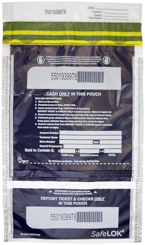 Amazon.com: ControlTek SafeLok 9" x 12", White, 100 Bags, Tamper ...