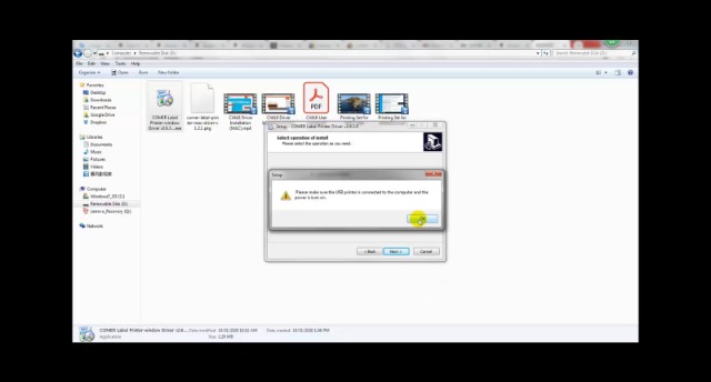Watch KCOMER CX418 Label Printer& Install Driver for Windows XP and Set ...