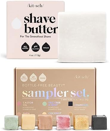 Amazon.com : Kitsch Smooth Shave Butter for Sensitive Skin & Kitsch ...