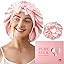 LitBear 100% Mulberry Silk Bonnet for Sleeping Women, 22 Momme Double ...