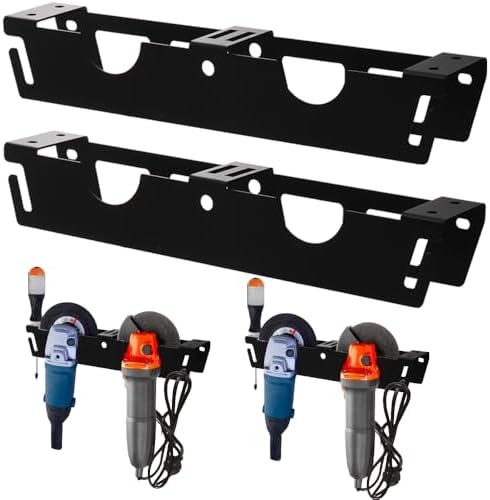Amazon.com: Tlence 4 Pack Angle Grinder Holder, Wall Mount Bracket for ...