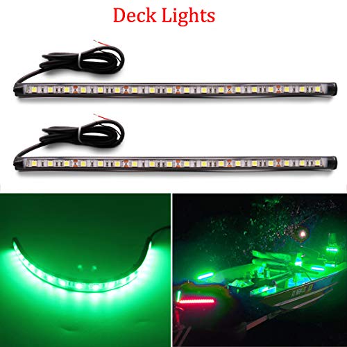 Botepon Led Navigation Lights, Boat Red and Green Bow Lights, Boat ...