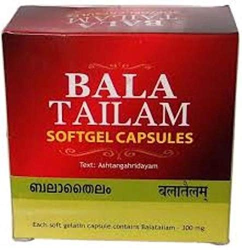 Buy Arya Vaidya Sala Kottakkal Ayurvedic Bala Tailam Capsules - 100 ...