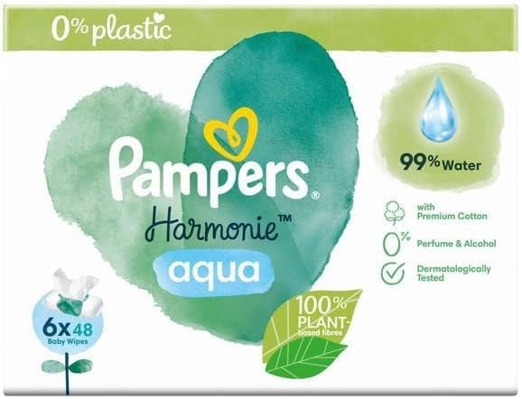 Buy MAMA UNIVERSE Imported Pamper s Harmonie Aqua Pure Baby Water Wipes ...