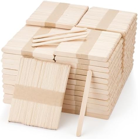Amazon.com: 2400 Pcs Popsicle Sticks for Crafts,4.5 Inch Wooden Craft ...