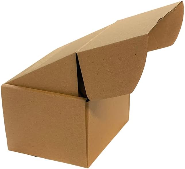 5x4x3 Inch (130 * 110 * 90mm) Strong Brown Die Cut Boxes Cartons Postal ...