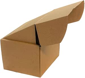 5x4x3 Inch (130 * 110 * 90mm) Strong Brown Die Cut Boxes Cartons Postal ...