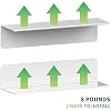 Amazon.com: Homydom Small Wall Shelf, Adhesive Shelf Stick on Wall with ...