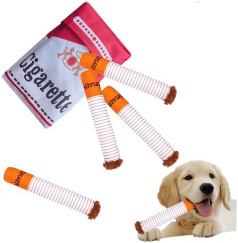TOZLU Interactive Cigarette Dog Toy， Interactive Imitate Giggles ...