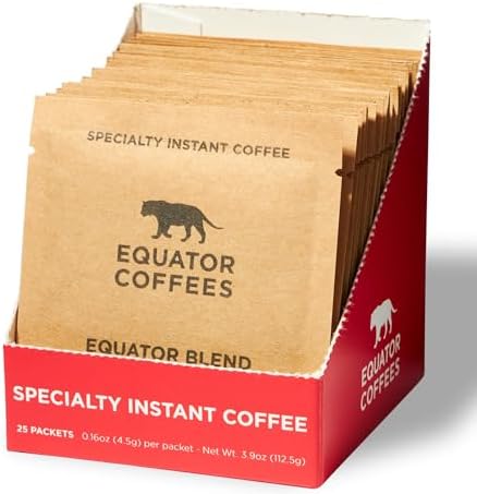 Amazon.com : Equator Coffees, Specialty Instant Coffee Equator Blend ...