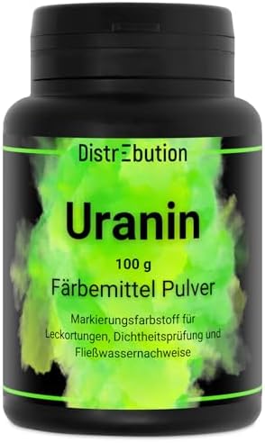 Uranin Pulver 100g – Fluorescein Markierungsfarbstoff für Leckortung ...