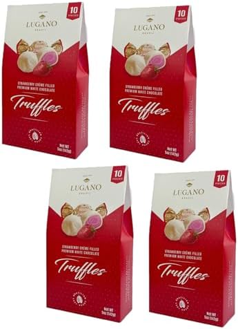 Amazon.com: Lugano Premium White Chocolate Strawberry Flavored Filling ...