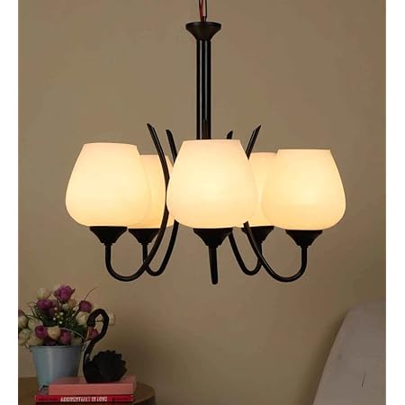 kinis 6 Light American Design Black Jhoomar/Chandelier/Jhoomar Hanging ...