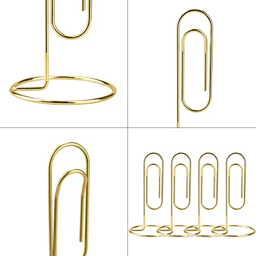 Snapklik.com : Desk Paper Clip, 4Pcs Jumbo Table Number Holders, Table ...
