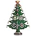 Prextex 17-Inch/1.41Ft Wooden Tabletop Christmas Tree Photo Frame w/ 8 ...