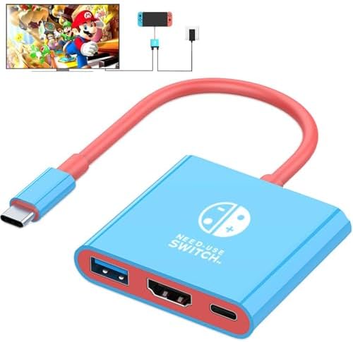 Amazon.com: Dock for Nintendo Switch TV Box Adapter Docking Station ...