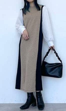 Amazon.co.jp: LAKOLE 異素材MIXワンピ ース : ホーム＆キッチン