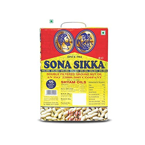 Buy SONA SIKKA Double Filtered Groundnut Oil 15 Litre | Double Filtered ...