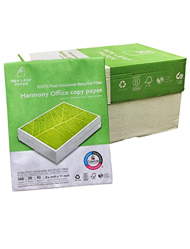 New Leaf Paper 100% Recycled Printer Paper, 20 lb Harmony - Want It All