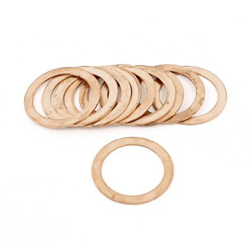 Alcoa Prime10 Pcs 27mm Inner Diameter Flat Copper Washer Seal Ring ...