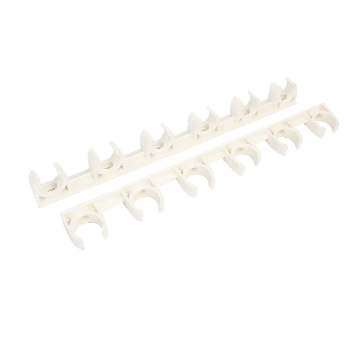 Buy X DREE 20mm Diameter 6 Positions White PVC U Pipe Clamps Clips