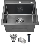 Amazon.com: POPFLY 23 Inch Drop In Kitchen Sink, 23×18 Inch Top mount ...