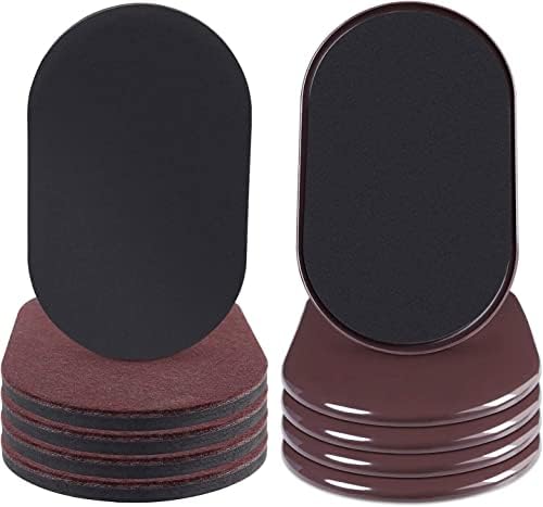 Amazon.com: 8 Pack Reusable Large Furniture Movers Sliders for Carpet ...