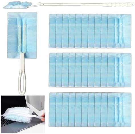 32 Pcs Fluffy Duster Refill Set, Disposable Strong Electrostatic Duster ...